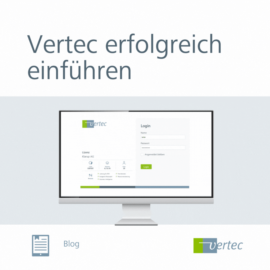 How the Vertec implementation will be your success
