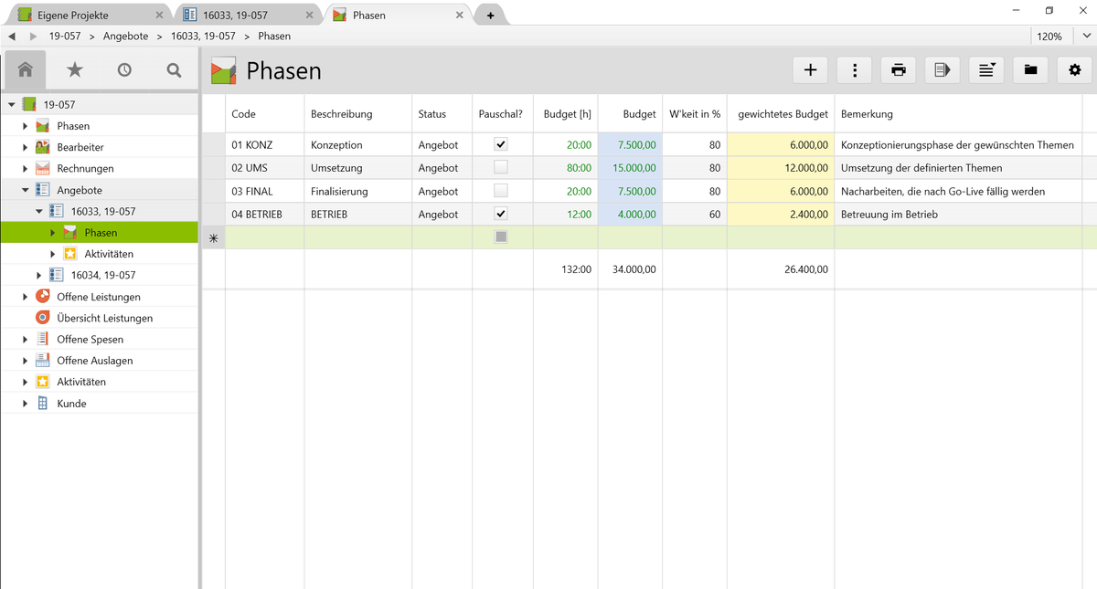 Offertstellung: Offerten schreiben schnell und effizient mit Vertec
