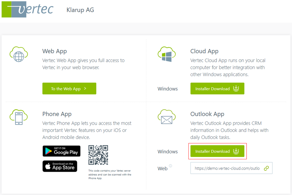 Outlook App: installation and configuration