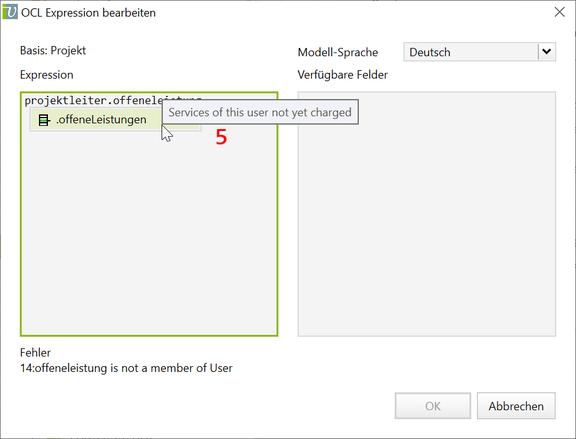 OCL Expression Editor