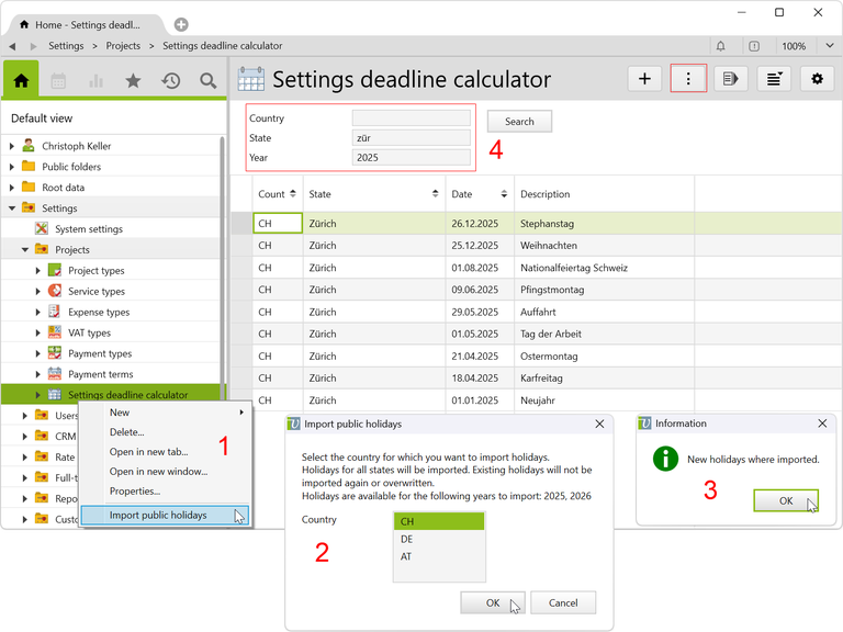 Deadline calculator