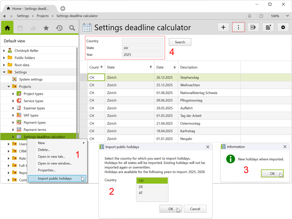 Deadline calculator