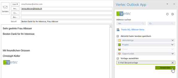 Vertec 6.7 steht zum Download bereit