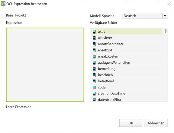 OCL Expression Editor