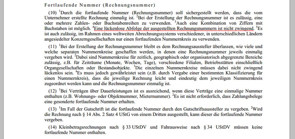Verwendung von Rechnungsnummern | Vertec Gruppe