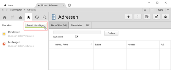 Die Vertec Benutzeroberfläche | Vertec Gruppe